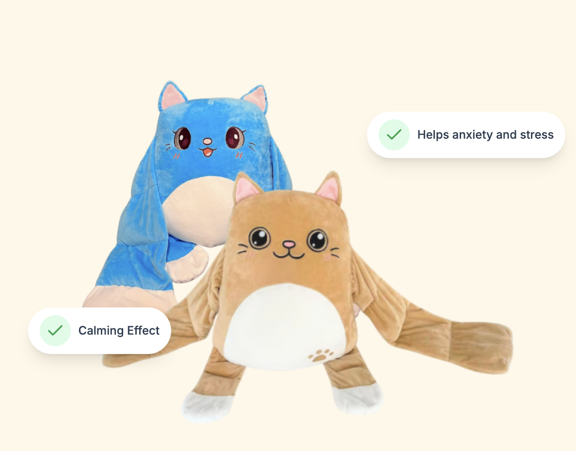 HuggyPal - Weighted Plush Toy that Hugs You Back